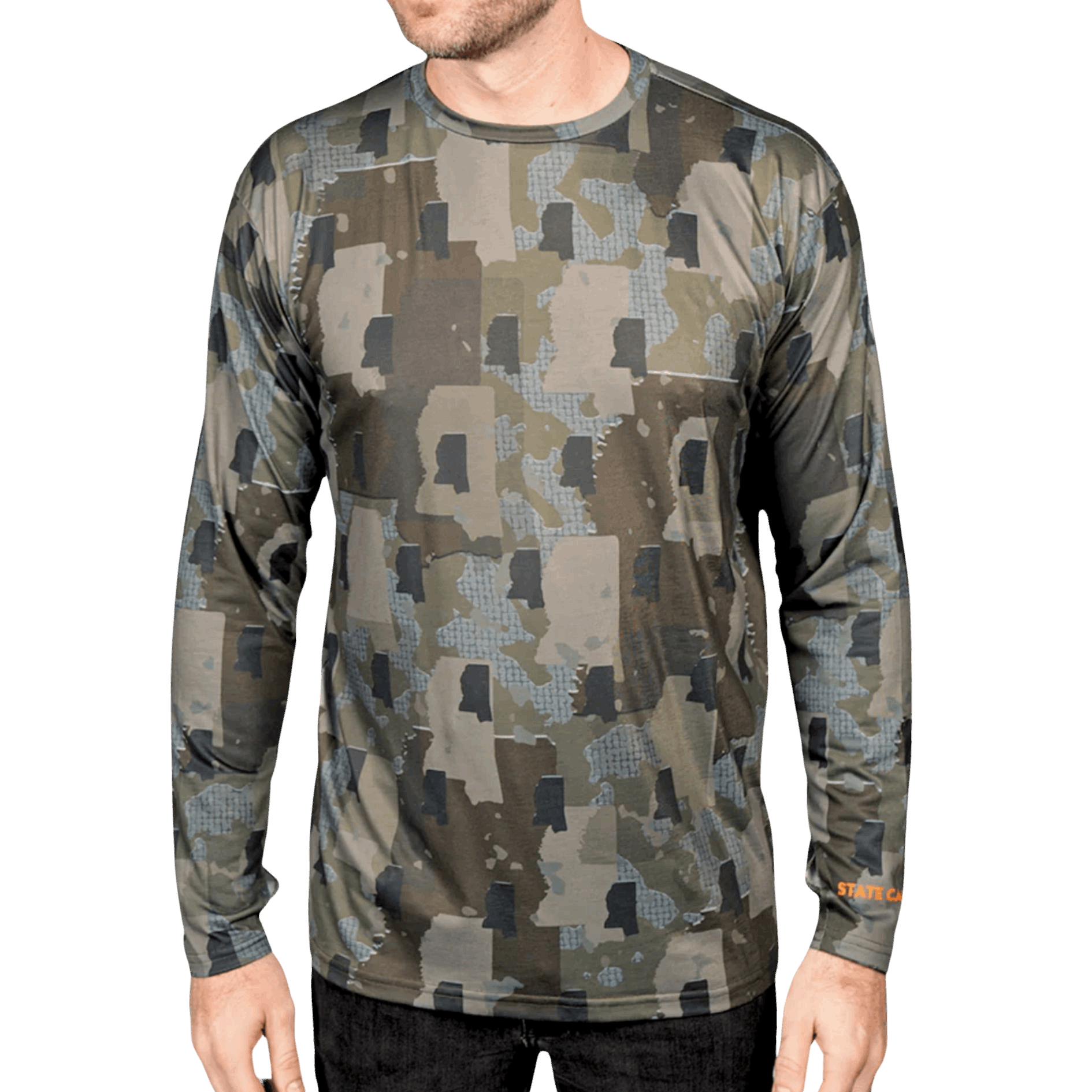 Men's Mississippi Camo Long Sleeve Shirt - State Camo – Everyday Outdoors